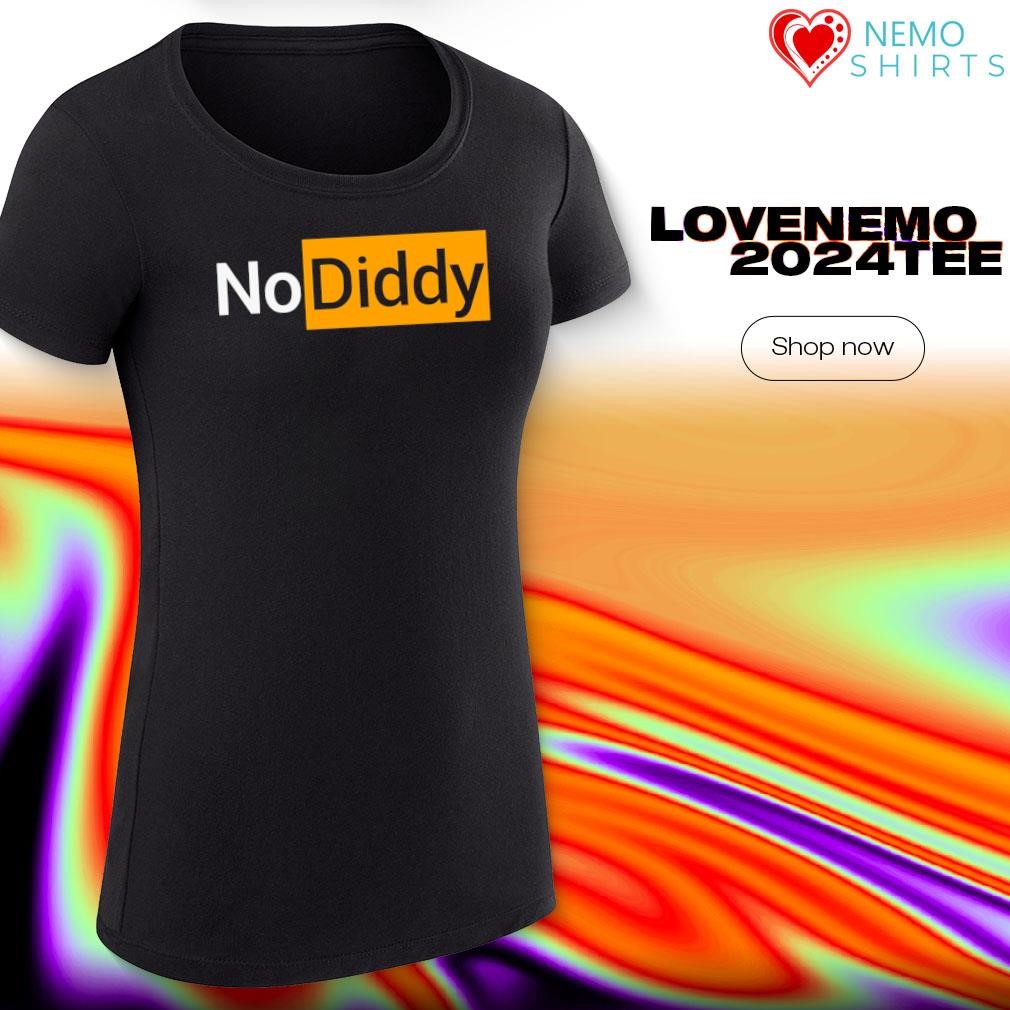 No Diddy Hub Funny P Diddy Parody Logo shirt, hoodie, sweater, long ...